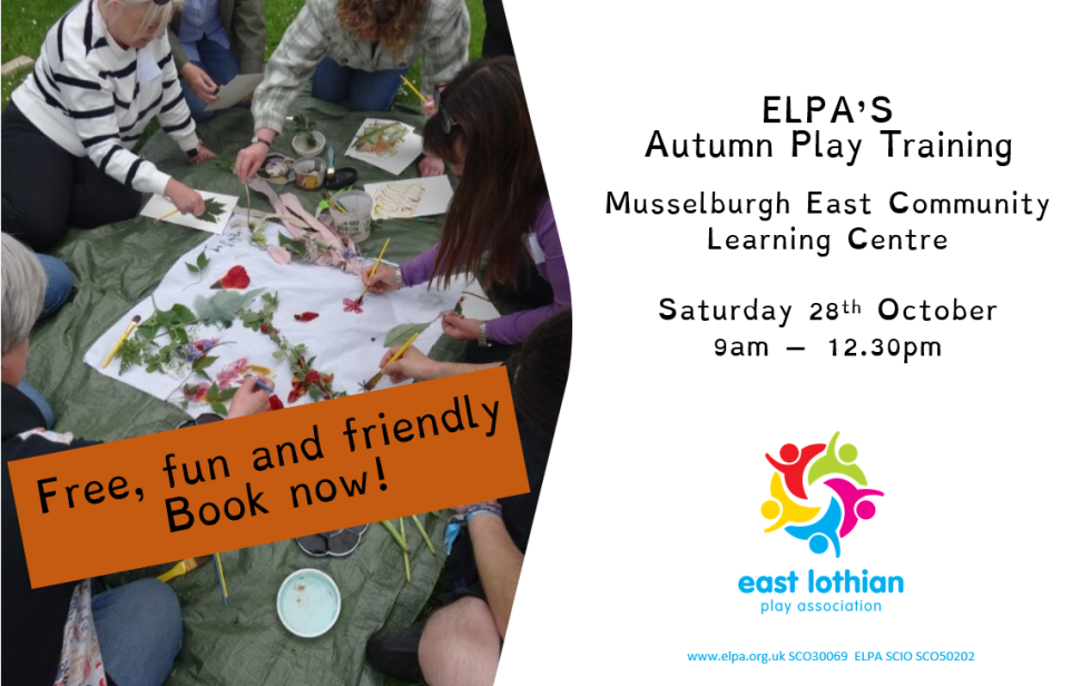 Autumn Play Training – book now! | East Lothian Play Association
